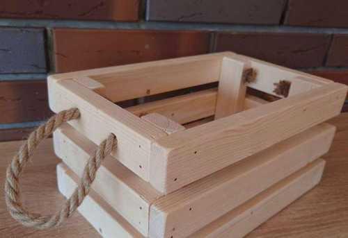 Ящик органайзер деревянный 30Х20Х10 см. с ручками