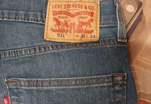 Джинсы levis 511 оригинальные 31 30