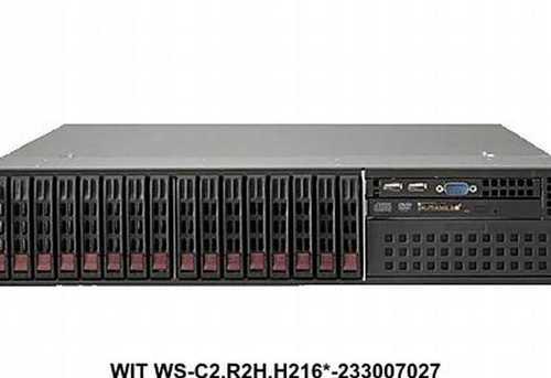 Сервер Supermicro WIT WS-C2.R2H.H216-233007027