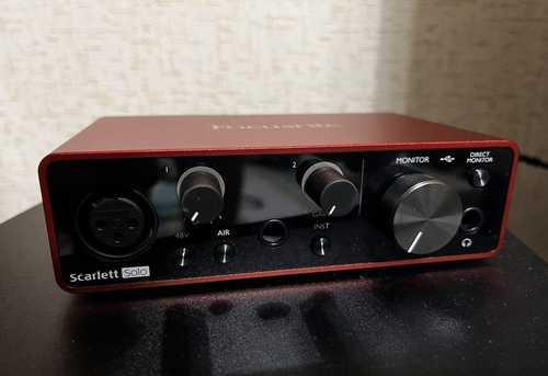 Звуковая карта focusrite scarlett solo 3rd gen