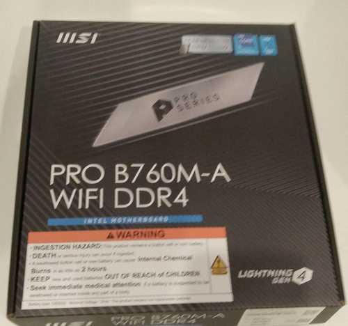 Материнская плата MSI PRO B760M-A Wifi DDR4