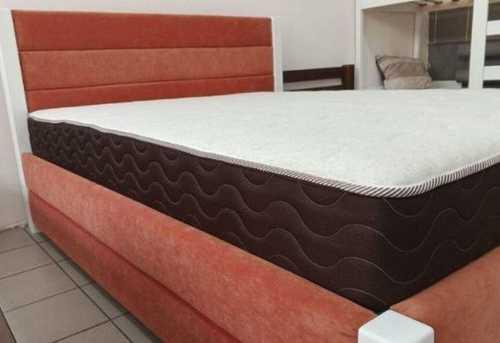 Кровать с подъемным механизмом из лиственницы