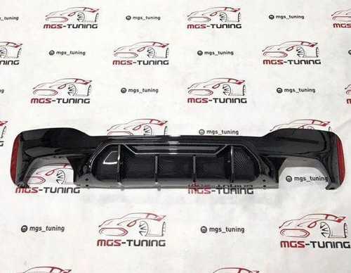 Диффузор M5-Competition под карбон Bmw 5-Series