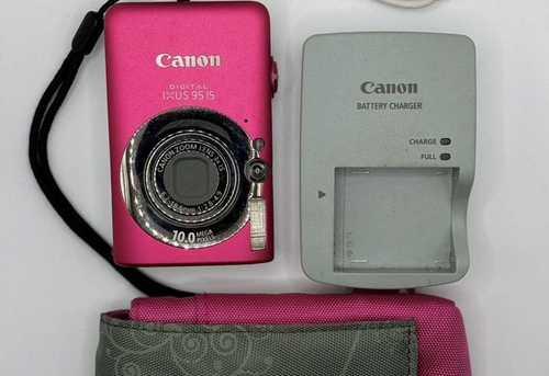 Компактный фотоаппарат Canon ixus 95 IS (розовый)