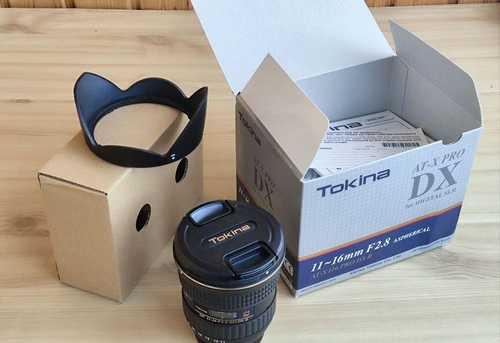 Tokina 11–16mm f2.8 (DX II) на Nikon