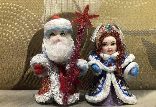 Дед мороз и снегурочка игрушки самодельные