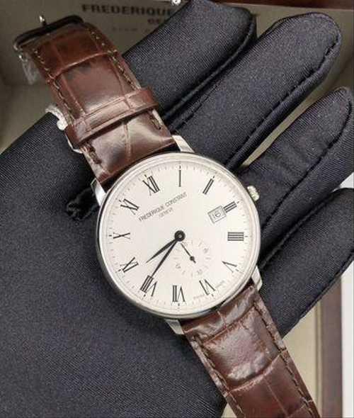 Frederique Constant Slimline Часы 40мм белые