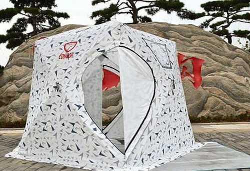 Зимняя палатка куб трёхслойная 240*240*215