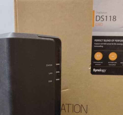 Сетевое хранилище NAS Synology Disk Station DS118