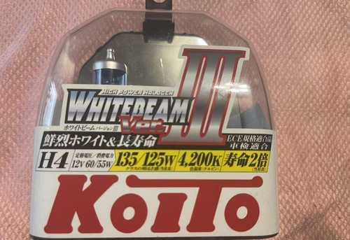 Высокотемпературная лампа Koito Whitebeam III H4