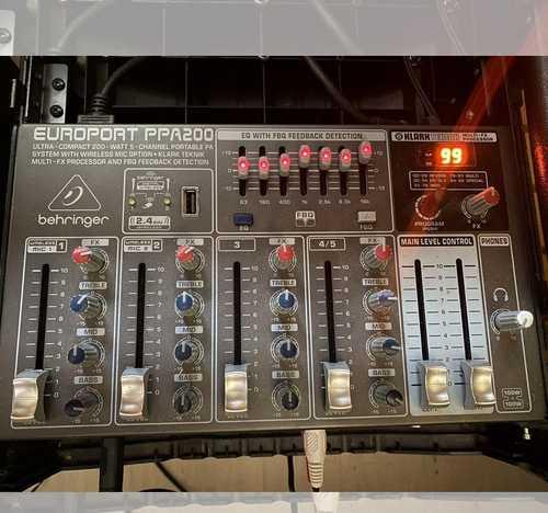 Микшерный пульт behringer europort ppa 200