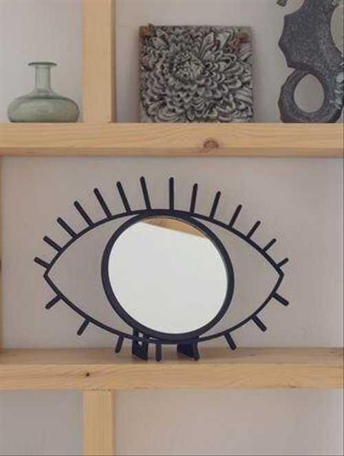 Зеркало косметическое настольное в форме глаза