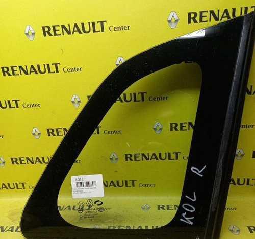 Стекло боковины кузова заднее правое Renault