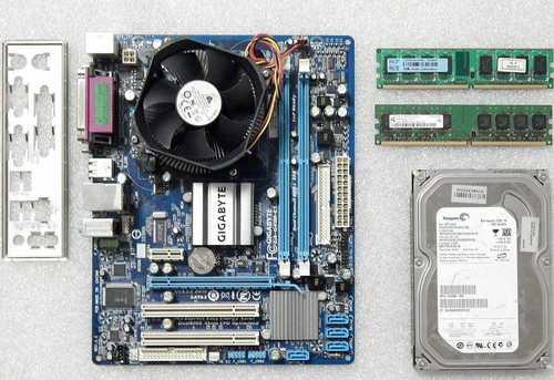 Комплект Gigabyte 2ядра E6600+3Гб DDR2 +250Гб HDD