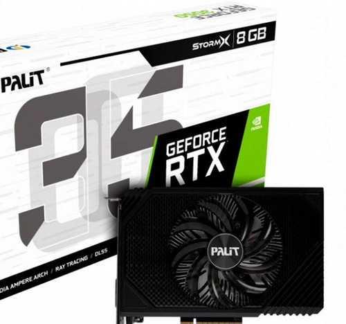 Видеокарта RTX3050 8Gb Palit StormX NE63050018P1-1070F