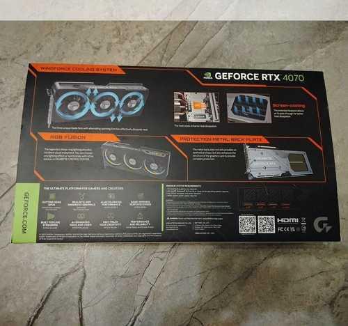 Коробка от видеокарты RTX4070