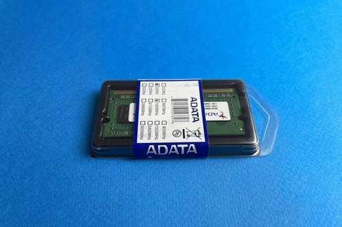 DDR3 4GB 1600 Mhz adata sodimm Новая с Гарантией