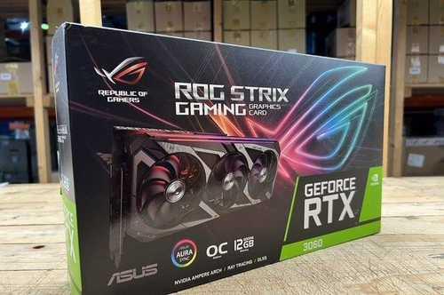 Видеокарта asus ROG strix RTX 3060 12G, рст