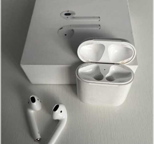 Беспроводные наушники apple airpods 2