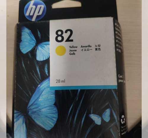 Катридж HP 82 ch568a жёлтый 28мл