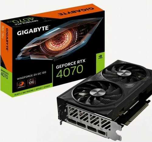 Видеокарта gigabyte nvidia RTX 4070 windforce OC