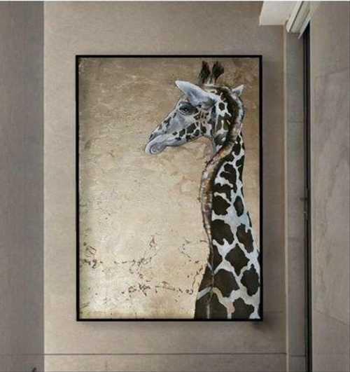 Картина с поталью жираф
