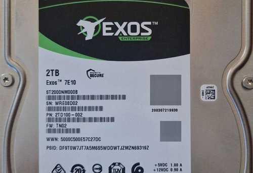 2 тб Жесткий диск Seagate Exos 7E10 ST2000NM000B