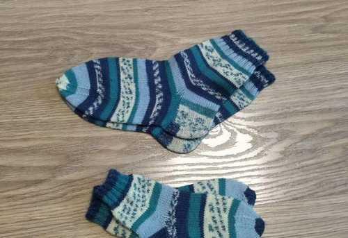 Шерстяные носки ручной вязки новые