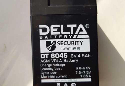 DTM 6045 аккумулятор 4.5Ач 6В Delta