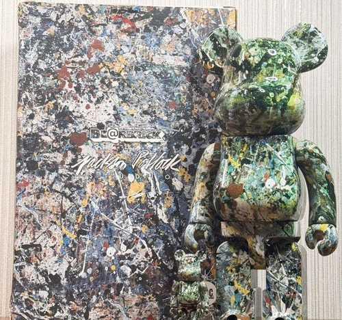 Bearbrick Jackson Pollock 400% & 100%
