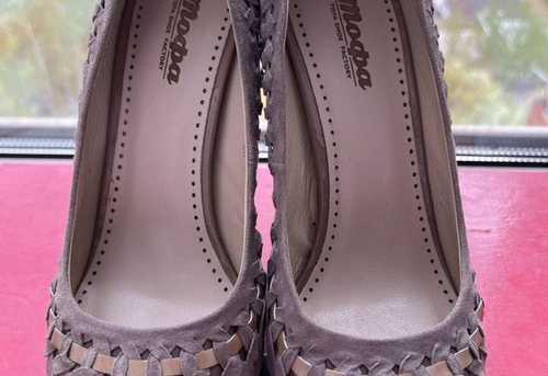 Туфли женские 36 размер замшевые