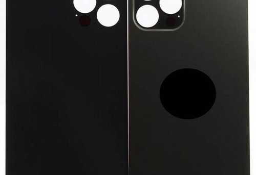 Задняя крышка для iPhone 12 Pro Черная (Стеклянная
