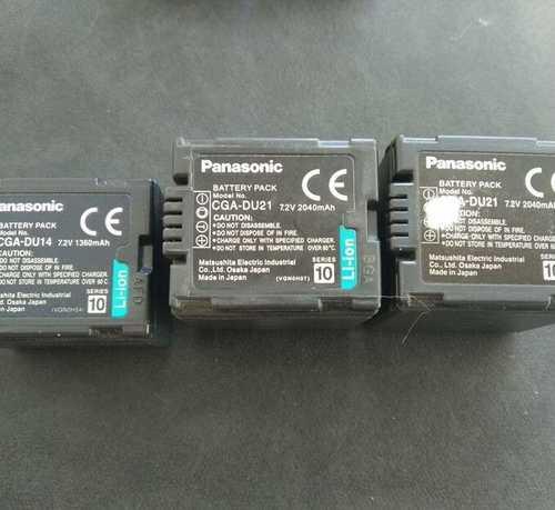 Аккумуляторы Panasonic CGA-DU14 и CGA-DU21