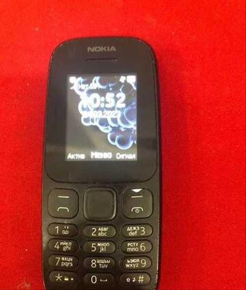 Телефон Nokia 105 (2017), 1 SIM, черный