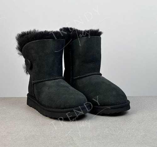 Угги classic черно зеленые детские UGG