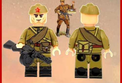 Солдатик Лего военный русский с ппш