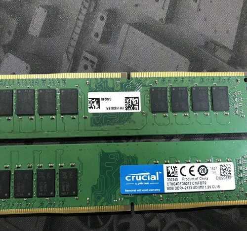 DDR4 8 гб Crucial 2133 мгц