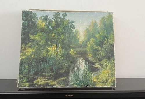 Картина пейзж реки золотарев
