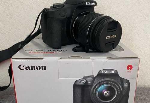 Зеркальный фотоаппарат Canon EOS 2000D