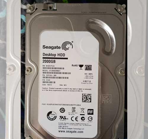 Жесткий диск seagate 2тб st2000dm001