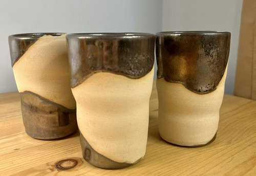 Набор стаканов керамических ручной работы