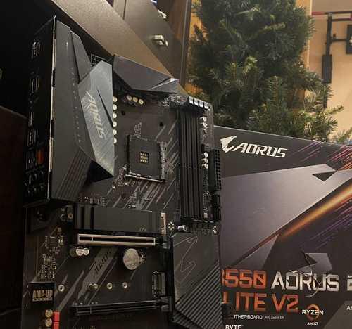 Материнская плата gigabyte b550 aorus elite v2