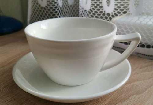 Чашка с блюдцем чайная пара tudor england 320 мл
