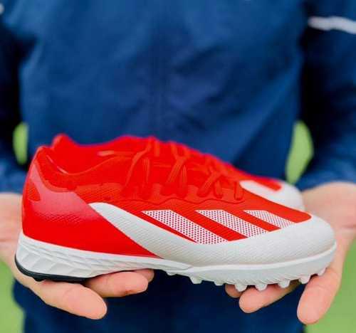 Детские сороконожки Adidas X Crazy fast Legue Red&White