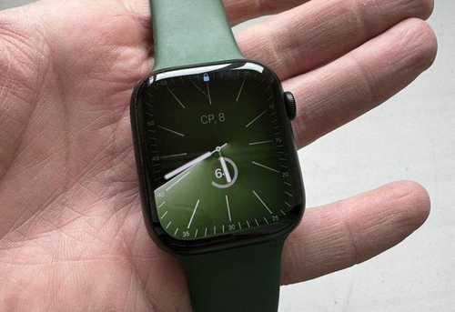 Часы apple watch 7 45 mm green