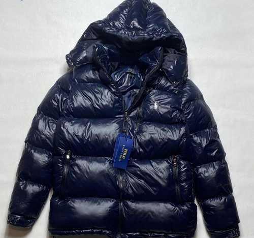 Пуховик polo ralph lauren glossen down jacket blue