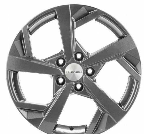 Khomen Wheels KHW1712 7x17 5x112 ET43 DIA57.1 G-Silver конус