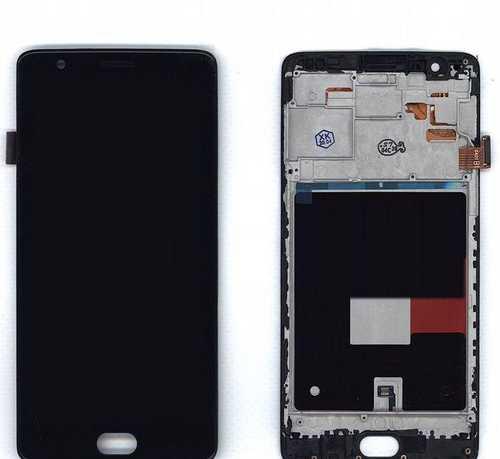 Модуль для OnePlus 3T (TFT) черный c рамкой