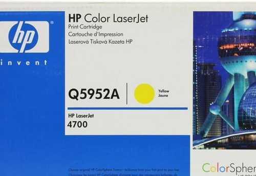 Картридж лазерный HP 643A (Q5952A) желтый