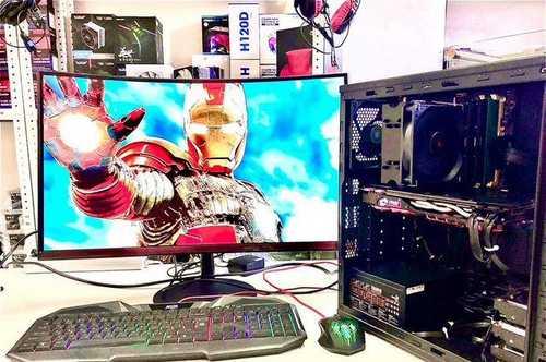 Игровой компьютер i3 7100/HDD + SSD/GTX 1660 Super